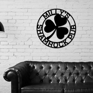 Irish Pub Sign, Personalized Irish Bar Sign, St. Patrick's Day Decor ...