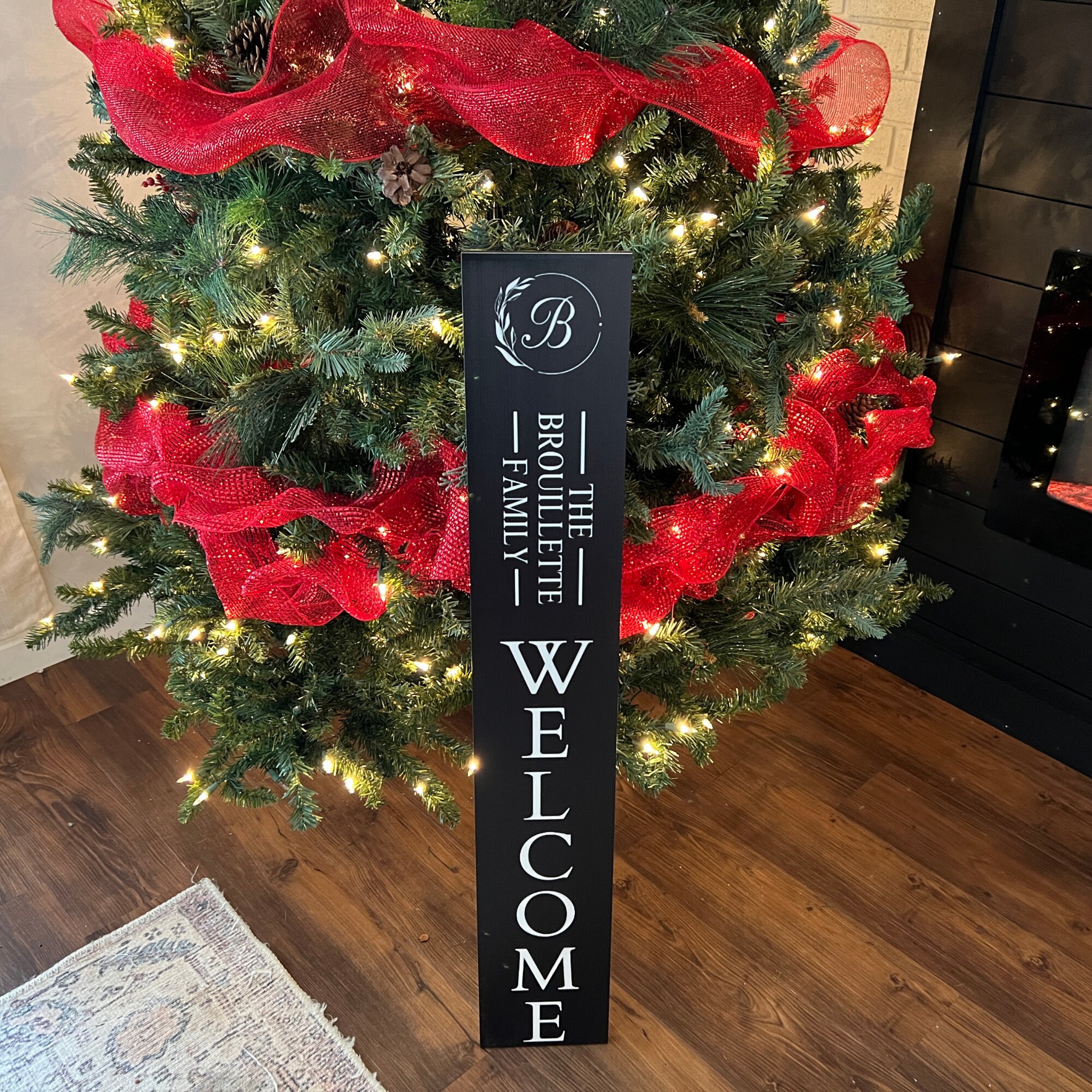Family Name Welcome Sign Front Door, Housewarming Gift, Porch Decor ...