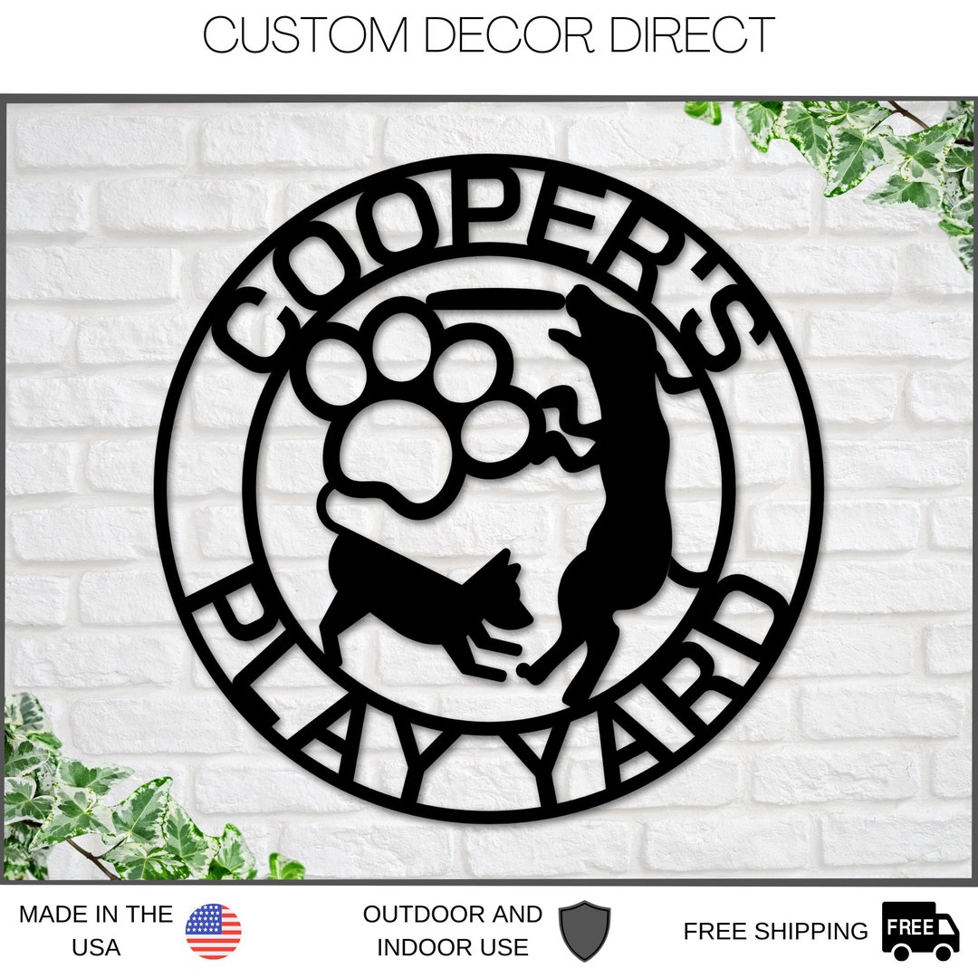 Play Yard Sign, Pet Play Yard Sign, Dog Play Yard Sign, Dog Daycare ...