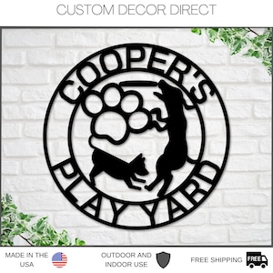 Play Yard Sign, Pet Play Yard Sign, Dog Play Yard Sign, Dog Daycare ...