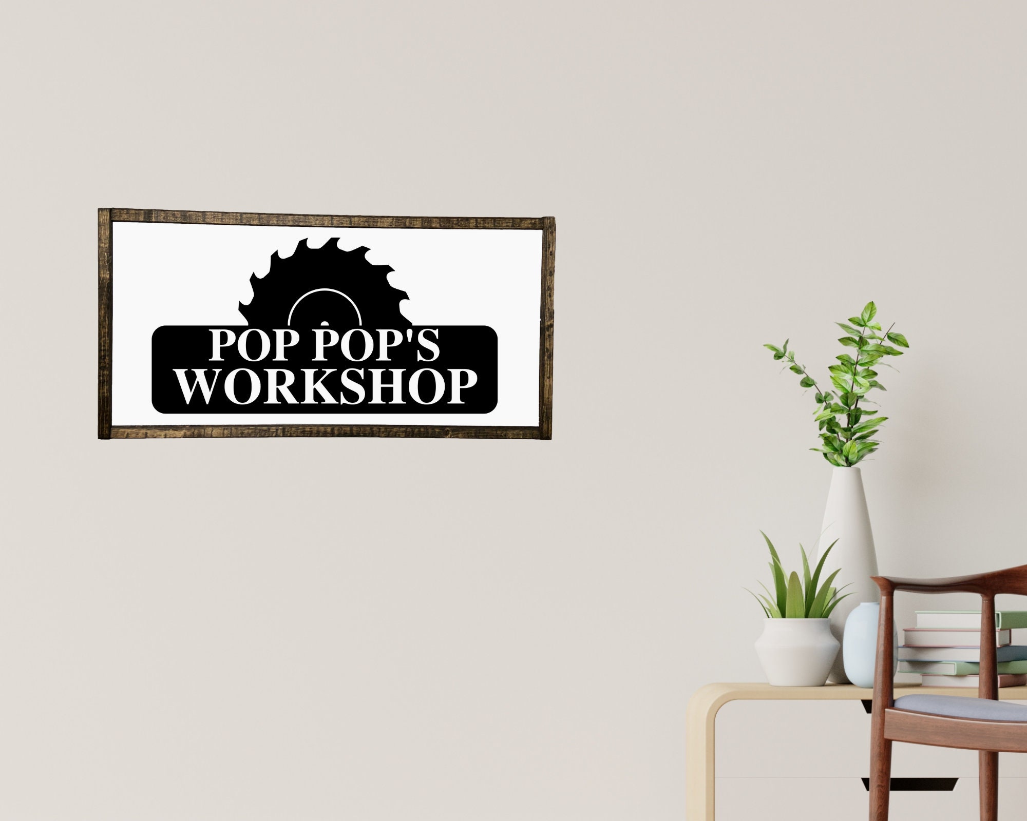 Pop Pop's Workshop Sign pop pop's Garage Sign | Etsy