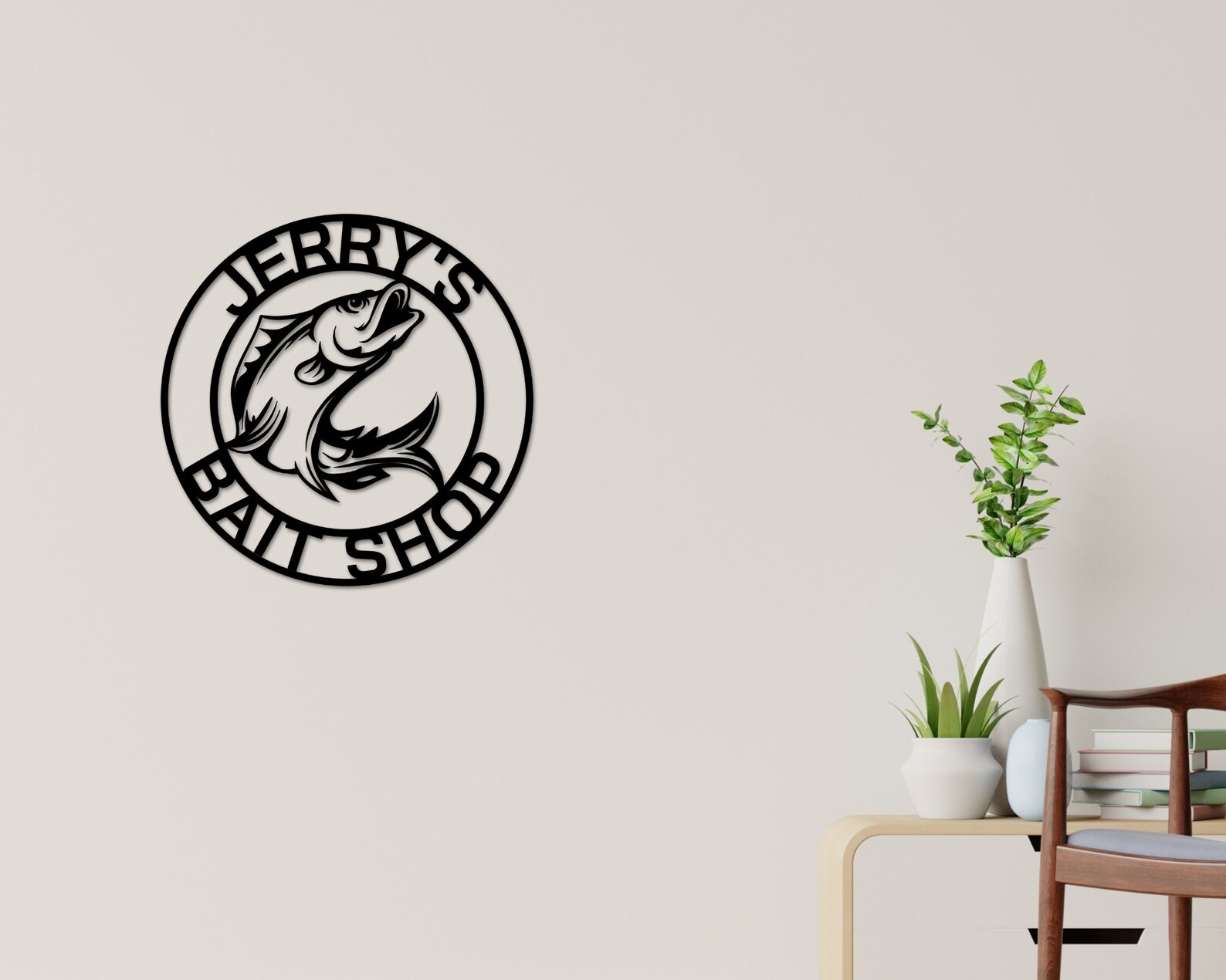 Fishing Monogram Fish Sign Custom Fishing Sign Custom Fish - Etsy