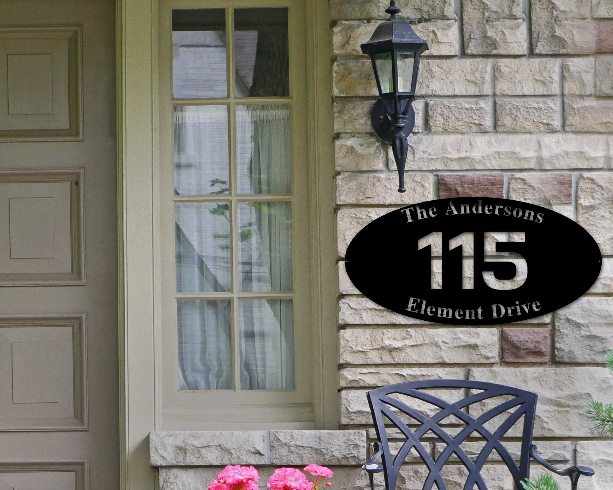 Metal Address Sign Address Sign for House House Address | Etsy