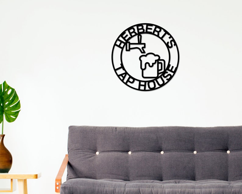 Beer Tap Sign, Personalized Bar Sign, Bar Signs, Personalized Signs ...