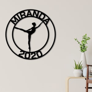 Personalized Dancer Sign, Dance Studio Metal Sign, Custom Dance Team ...