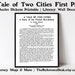 A Tale of Two Cities First Page Printable, Charles Dickens Digital Art ...