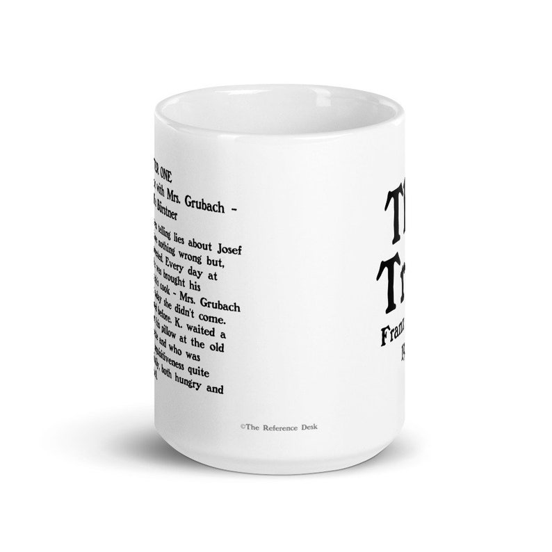 The Trial Quote Mug, Franz Kafka Mug, Existentialist Literary Gift ...