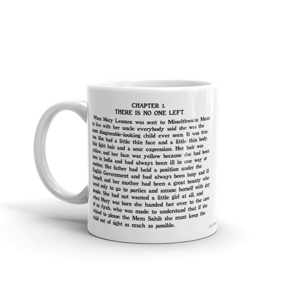 The Secret Garden Mug, Frances Hodgson Burnett Gift, Book Quote Mug ...