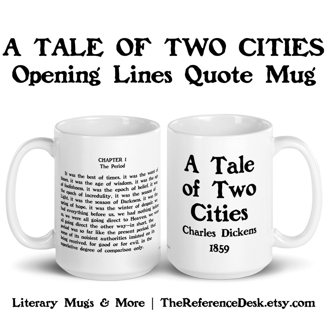 A Tale of Two Cities Quote Mug, Charles Dickens Gift, Book Lover Gift ...