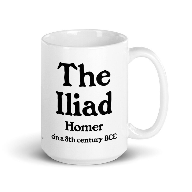 The Iliad Quote Mug, Homer Mug, Classic Greek Literature Gift, Epic ...