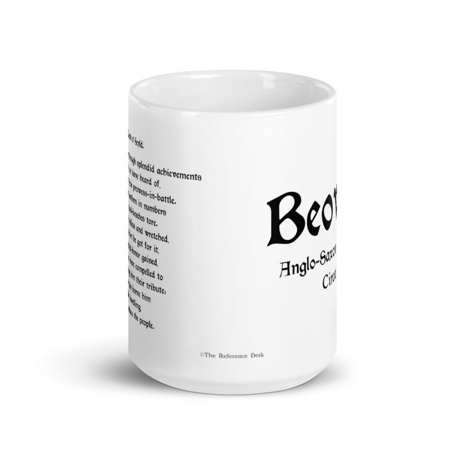 Beowulf Quote Mug, Classic Literature Gift, Book Lover Gift, English ...