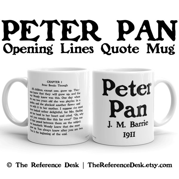 Peter Pan Mug - Etsy