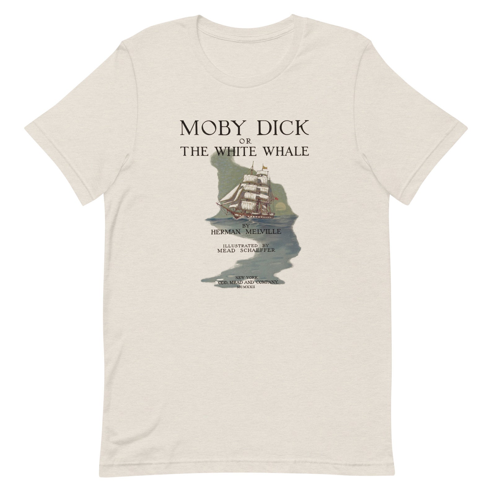 Moby Dick T-shirt, Herman Melville Gift, American Literary Apparel ...