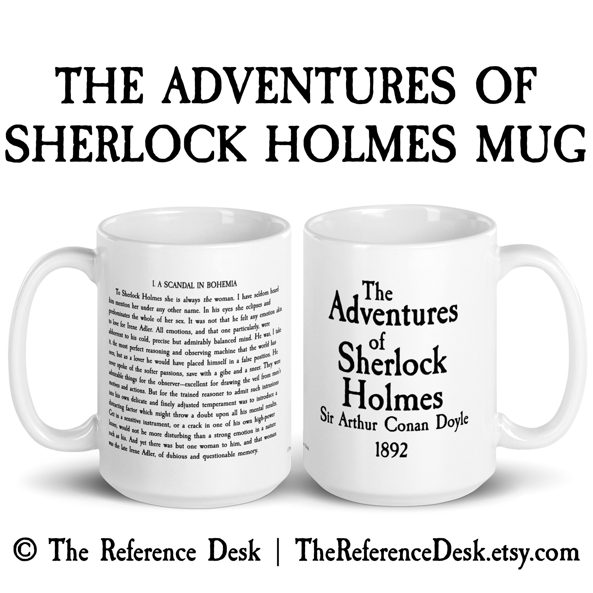 The Adventures of Sherlock Holmes Quote Mug Sir Arthur Conan - Etsy
