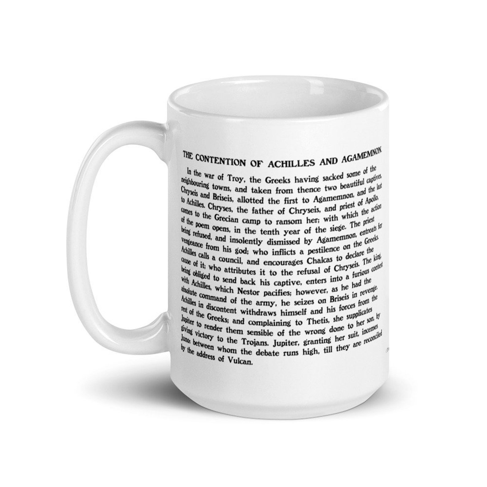 The Iliad Quote Mug, Homer Mug, Classic Greek Literature Gift, Epic ...
