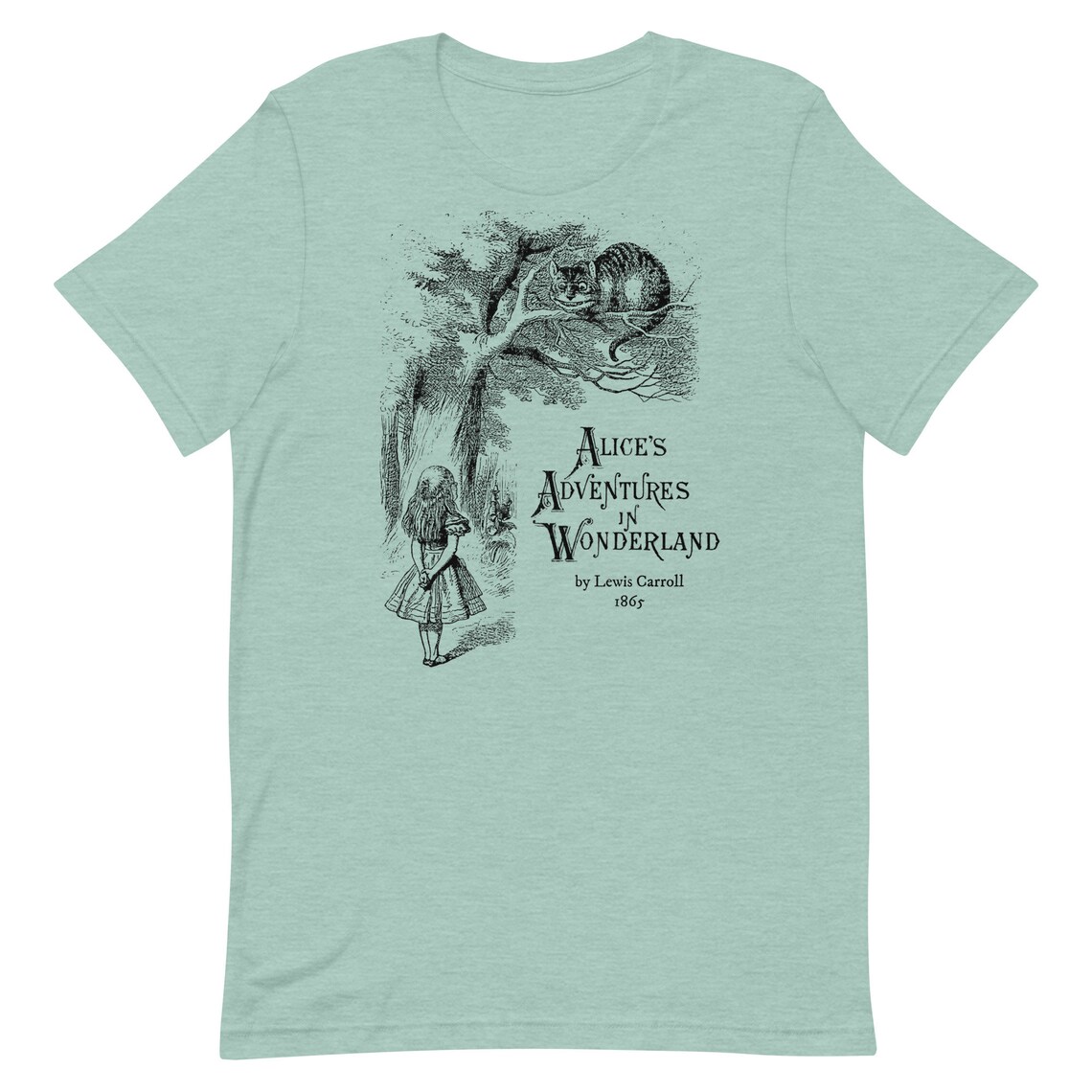 Alice's Adventures in Wonderland T-shirt, Cheshire Cat, Retro Tee ...