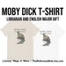 Moby Dick T-shirt, Herman Melville Gift, American Literary Apparel ...