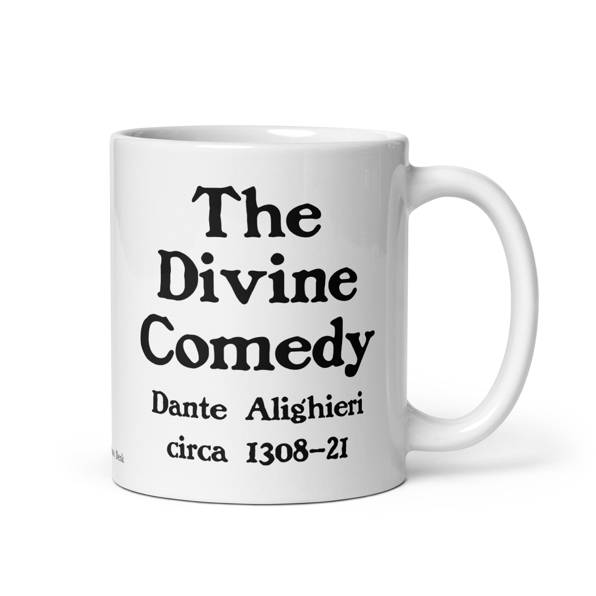 The Divine Comedy Mug, Dante Alighieri Gift, Poetry Lover Gift, English ...