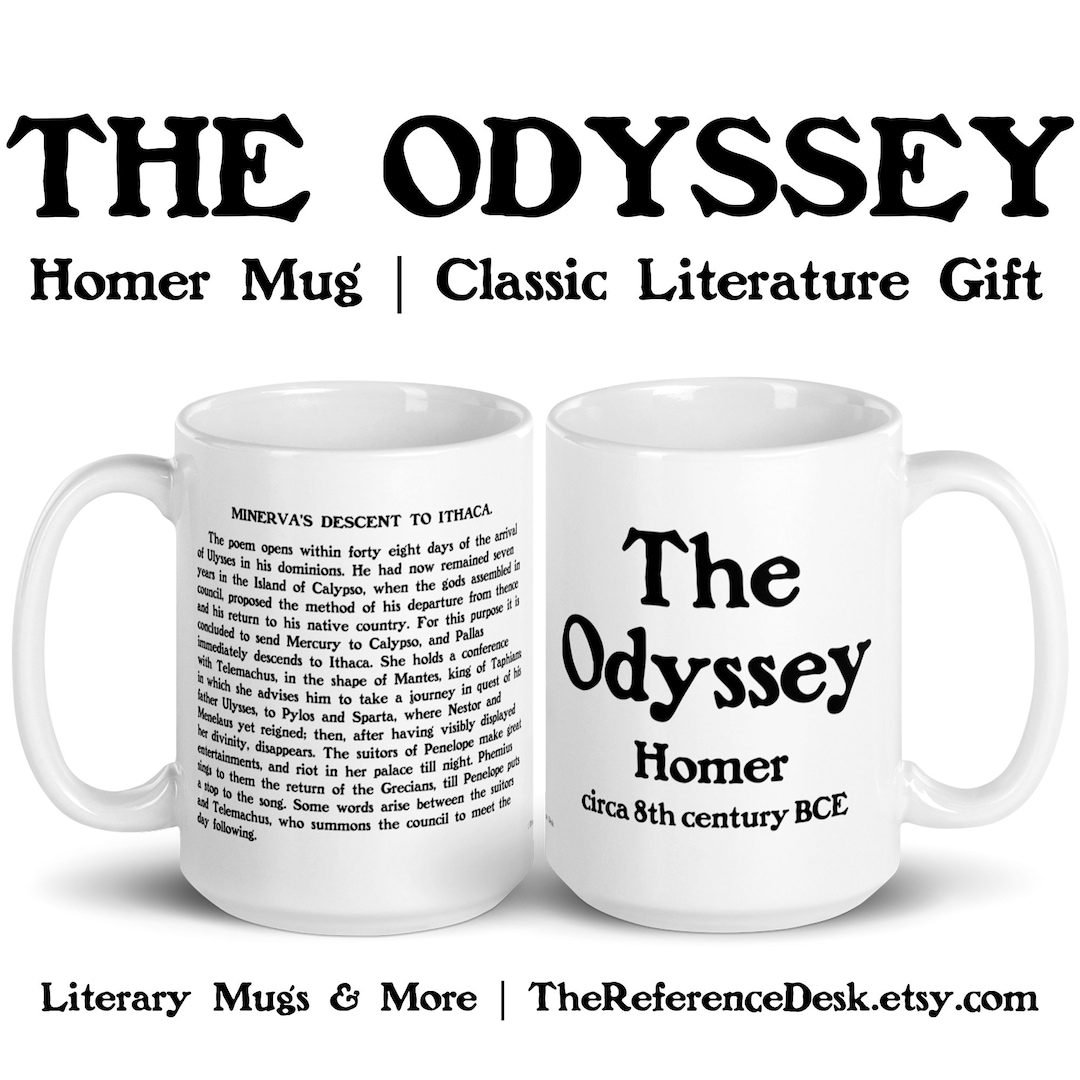 The Odyssey Quote Mug, Homer Mug, Classic Greek Literature Gift, Epic ...