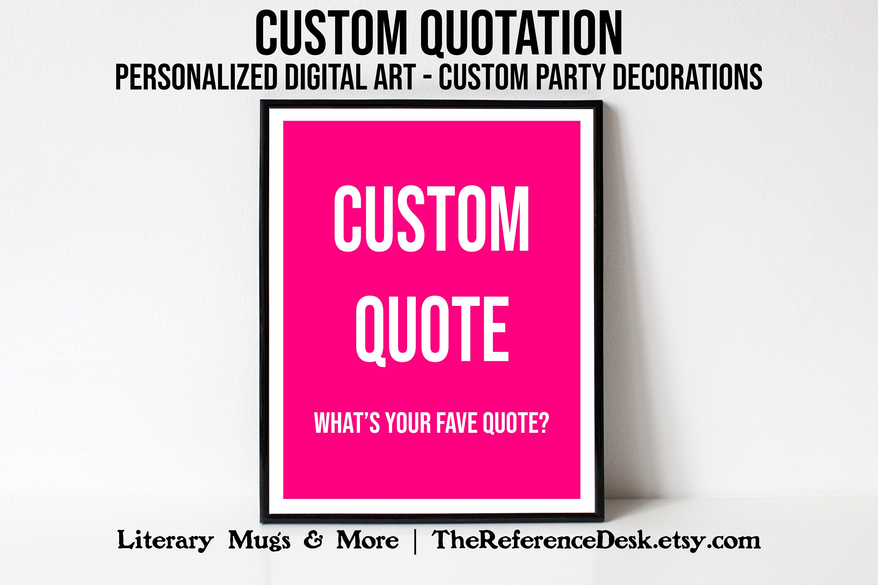 Custom Quote, Personalized Printable Gift, Custom Wall Art, Birthday ...