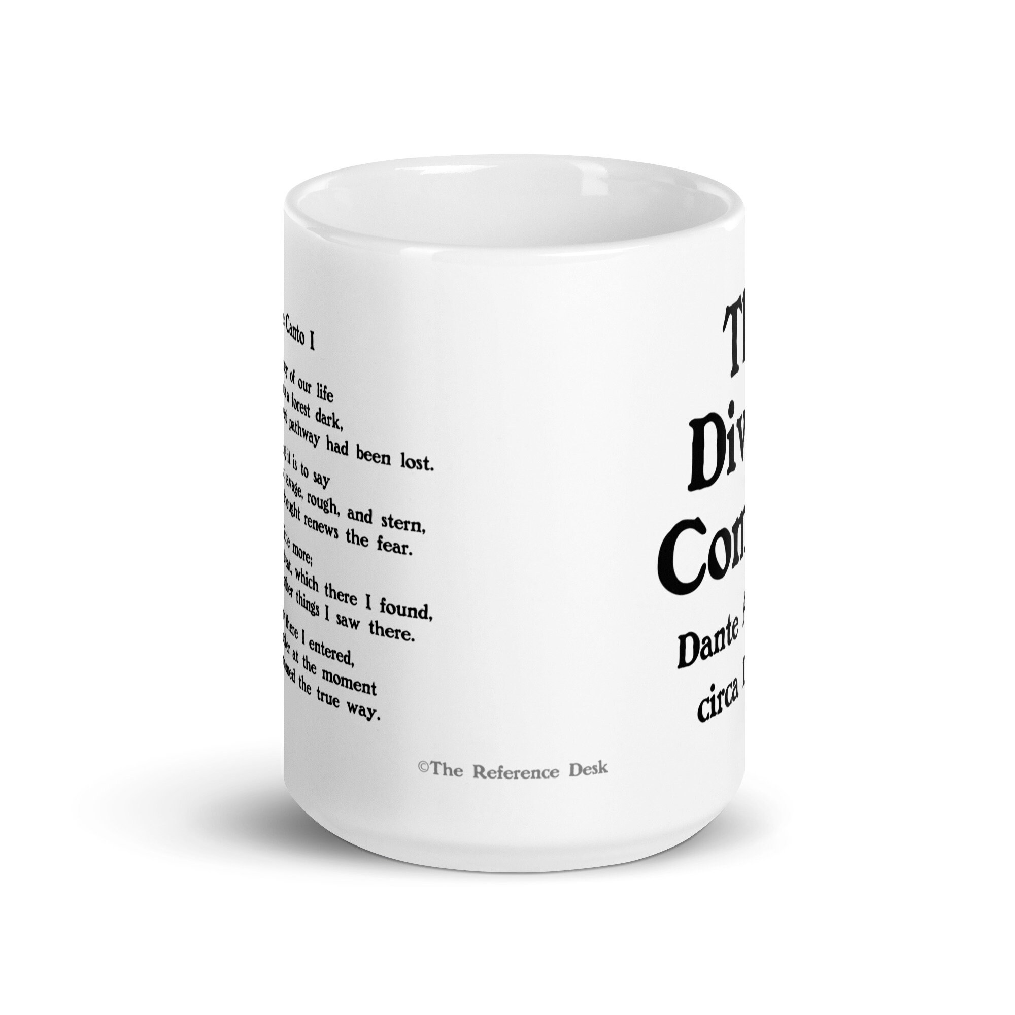 The Divine Comedy Mug, Dante Alighieri Gift, Poetry Lover Gift, English ...