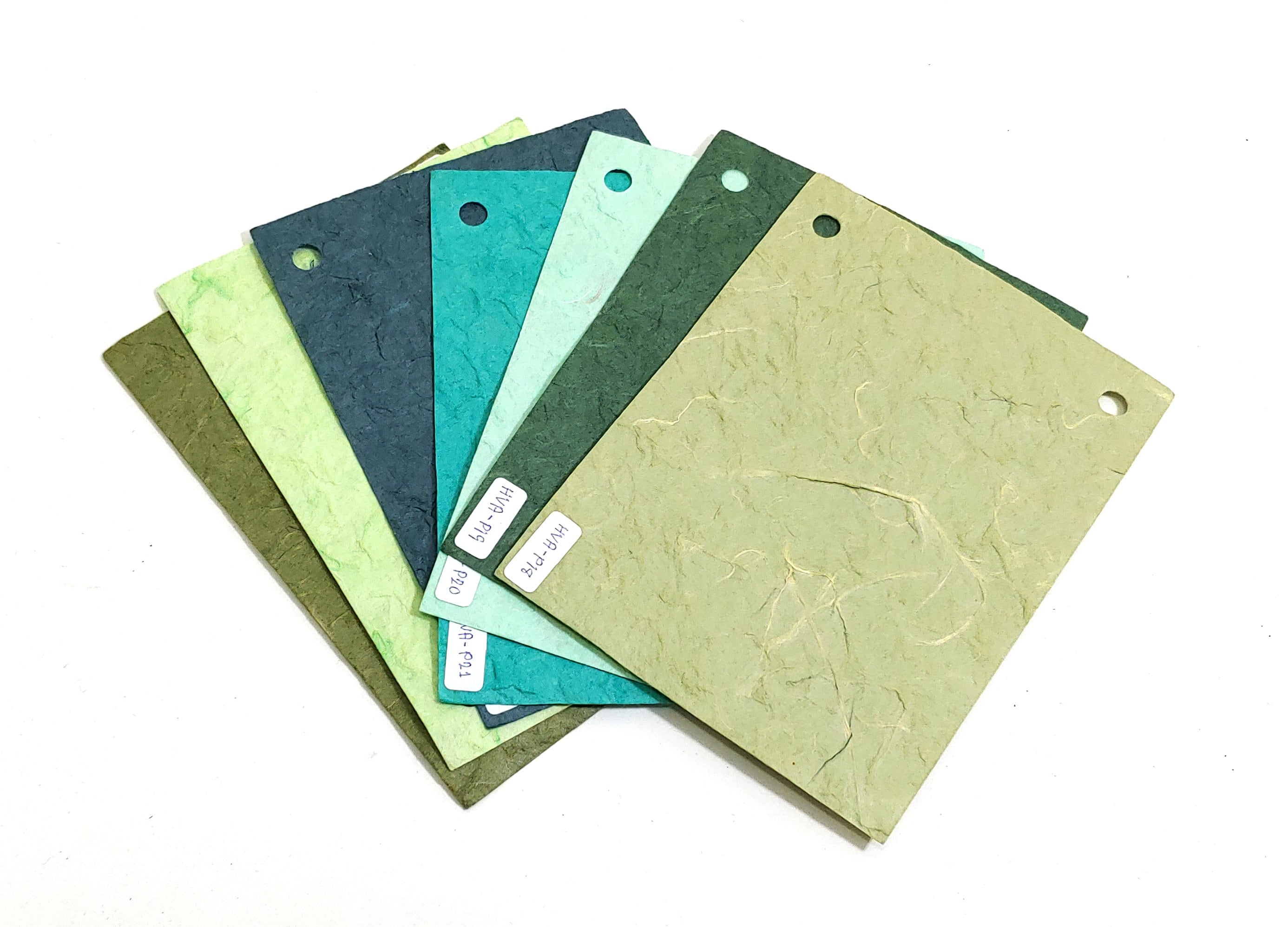 50 Sheets Handmade Paper Swatch Book Sample Cards, Paper Swatches, Junk ...
