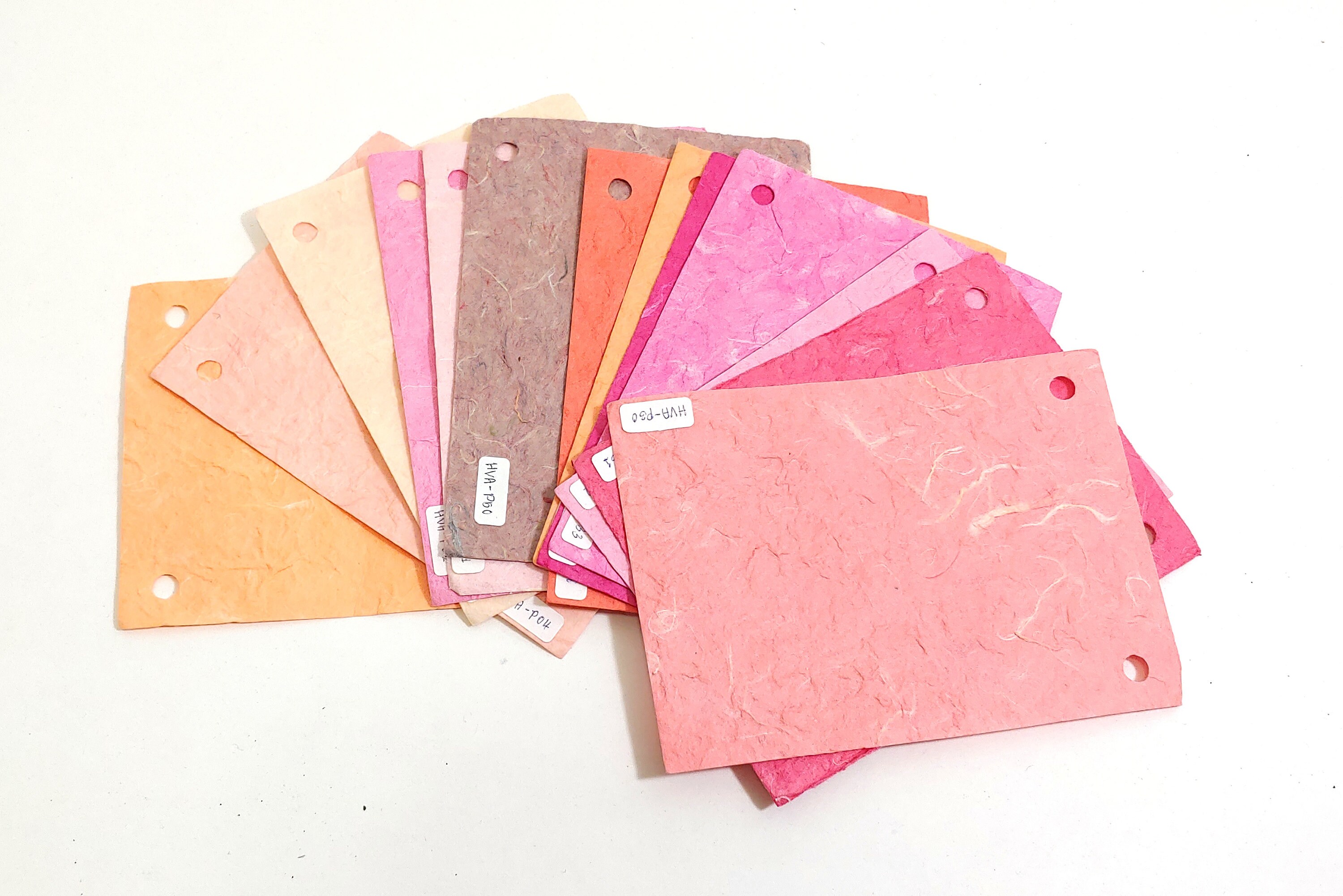 50 Sheets Handmade Paper Swatch Book Sample Cards, Paper Swatches, Junk ...