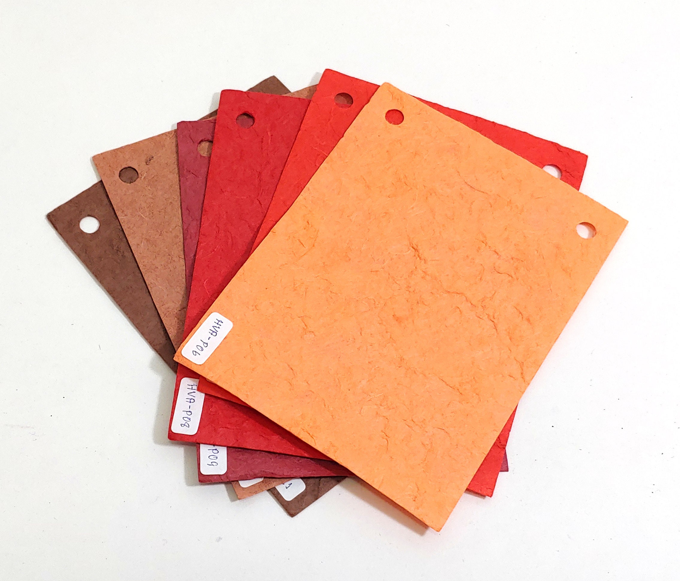 50 Sheets Handmade Paper Swatch Book Sample Cards, Paper Swatches, Junk ...