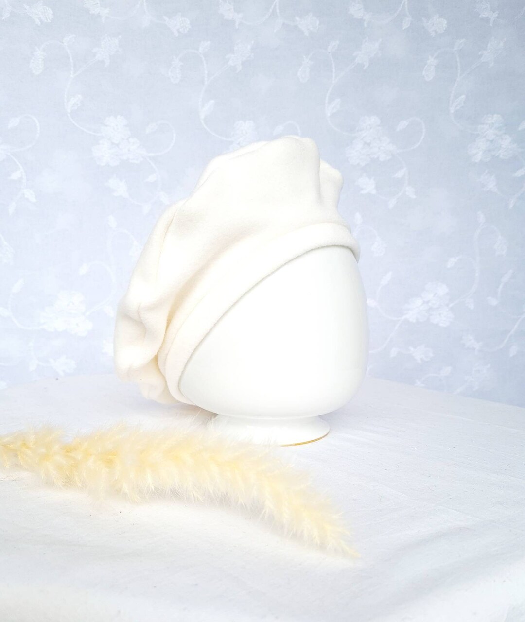 Beret for Children in White With Strawberry Applique - Etsy