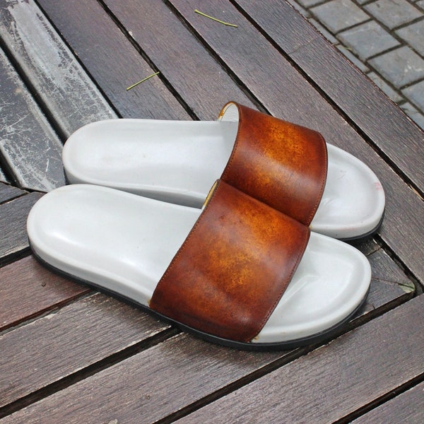 Men Leather Sandals - Etsy