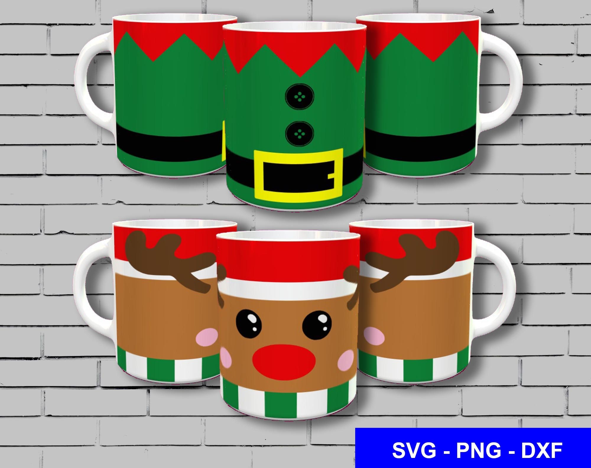 Christmas Mug Template, Sublimate Mug Designs, Christmas Mug Designs ...