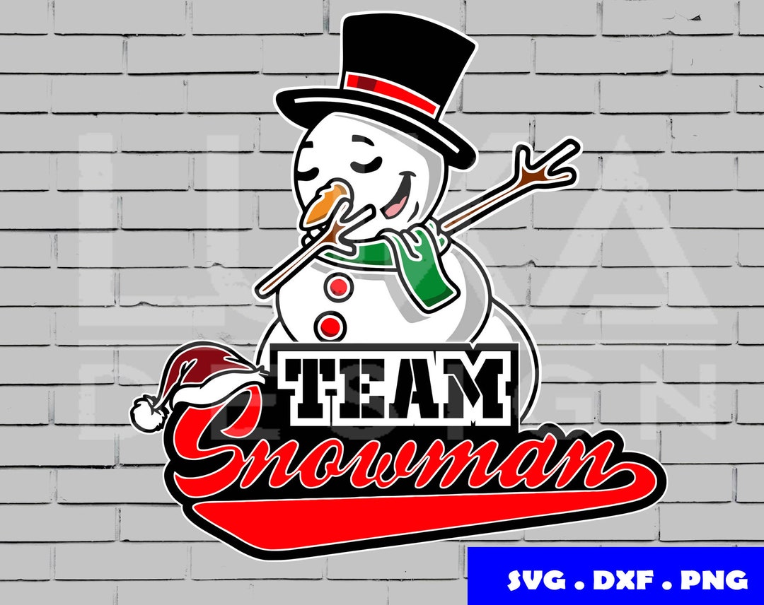 Team Snowman Design SVG, Team Snowman Tshirt Design PNG, Christmas SVG ...