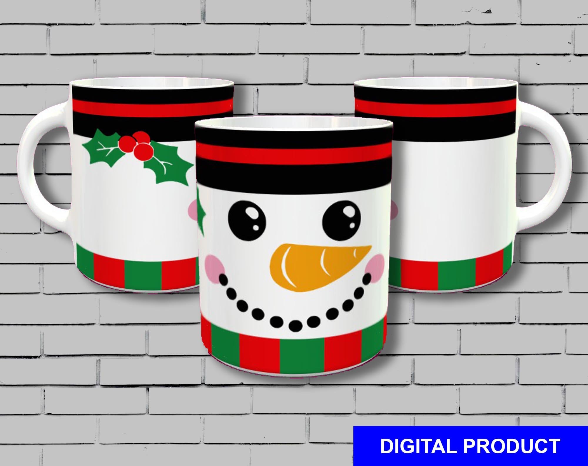 Christmas Mug Template, Sublimate Mug Designs, Christmas Mug Designs ...