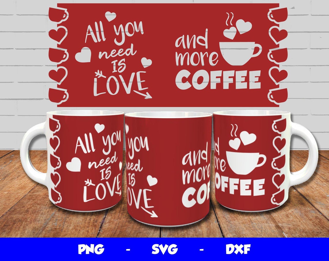 Mug Press SVG Design Cricut Mug Press SVG Love Mug Press - Etsy