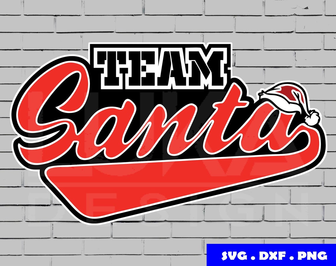 Team Santa SVG Design Team Santa PNG Design Christmas SVG - Etsy