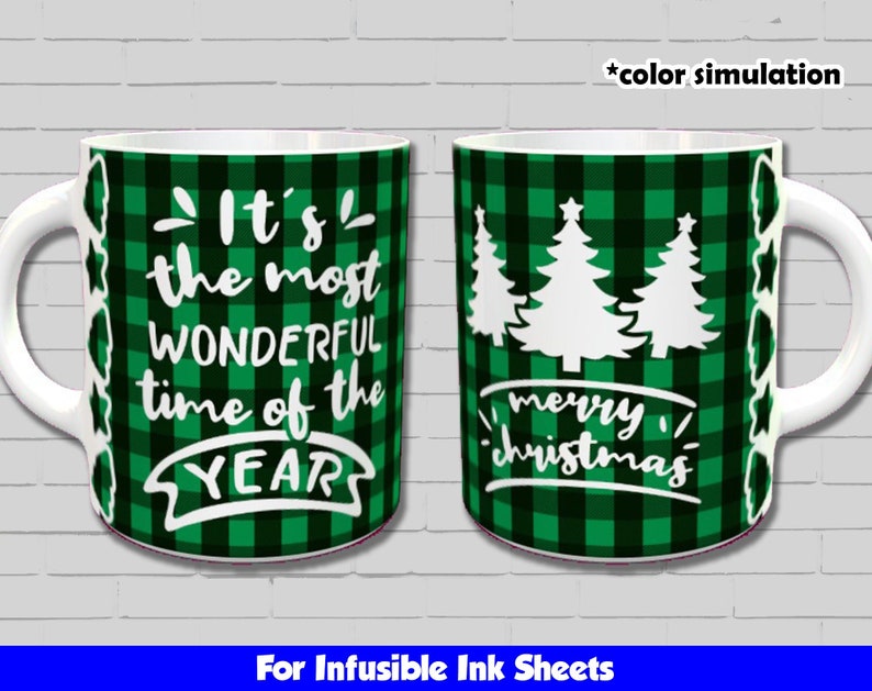 Christmas Cricut Mug Press SVG Mug Press Templates Christmas - Etsy