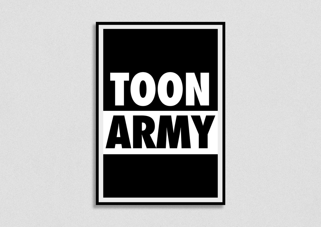Toon Army Print - Etsy