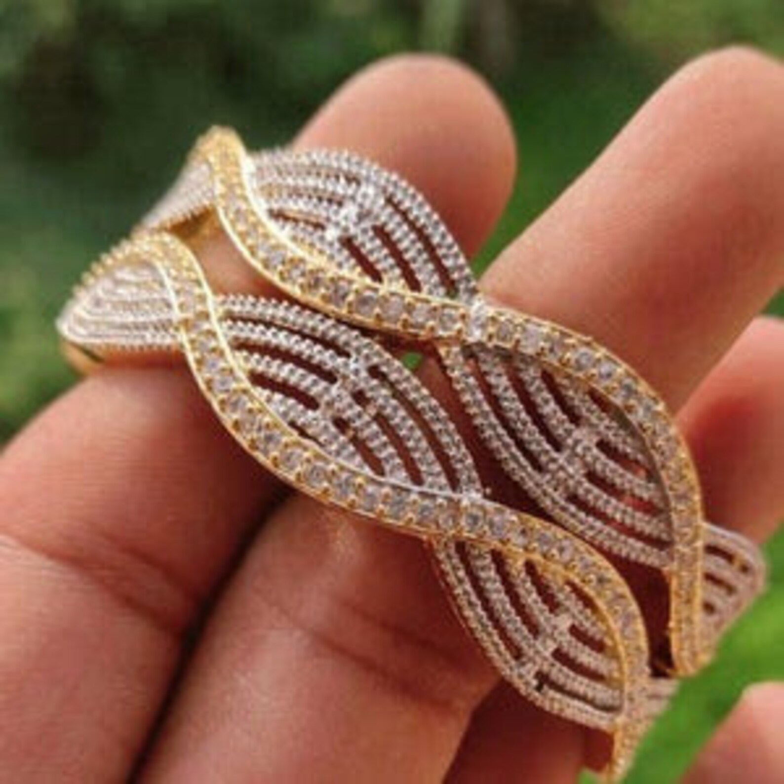 Pink CZ Rose Gold Bangles Set Gold Ruby Bangles Indian Bangle | Etsy