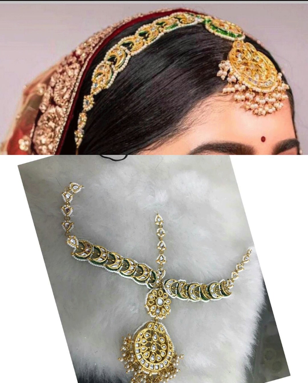 Indian Jewelry/ Kundan Polki Set/ Indian Wedding Jewelry/ - Etsy