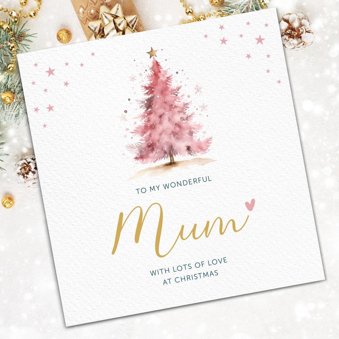 Mum Christmas Card, Christmas Card for Mum, Mum Christmas Gift, Xmas ...
