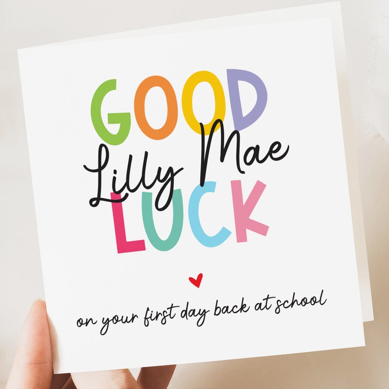 First Day at School Card, Back to School, First Day of Secondary School ...