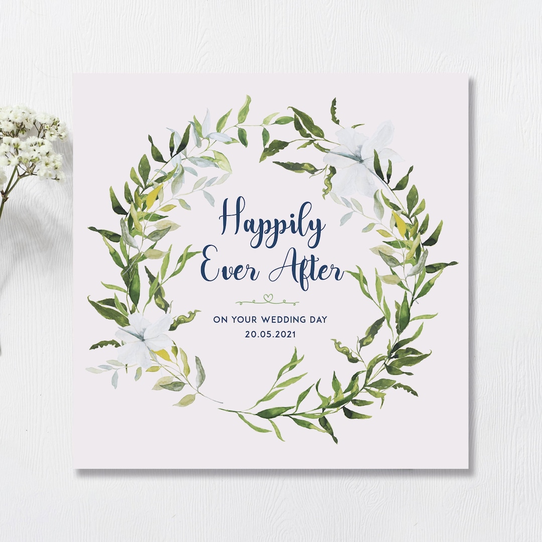 Wedding Card, Personalised Wedding Card, Newlywed Married Card, Wedding ...