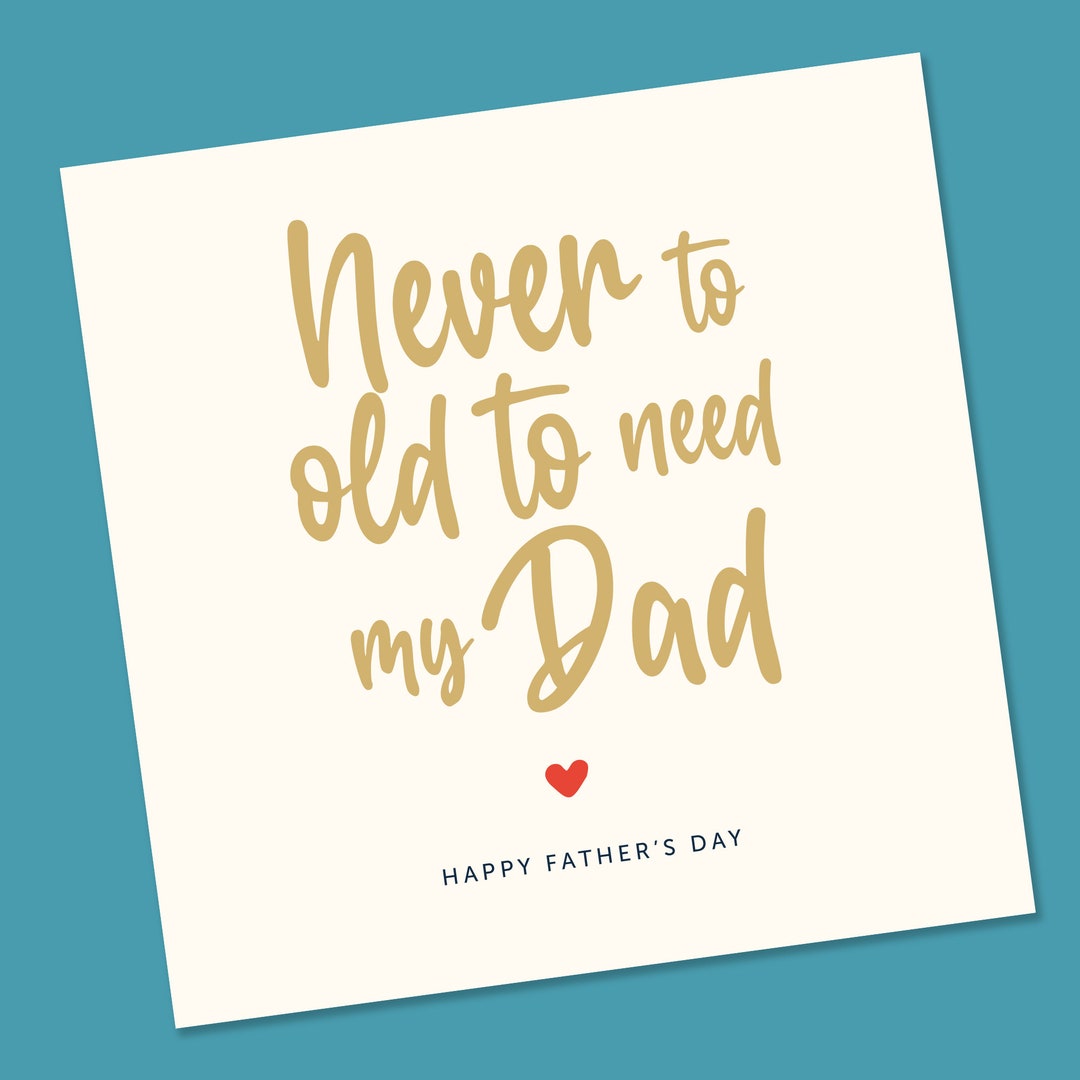 Traditional Fathers Day Card, Father's Day Card, Simple Fathers Day ...