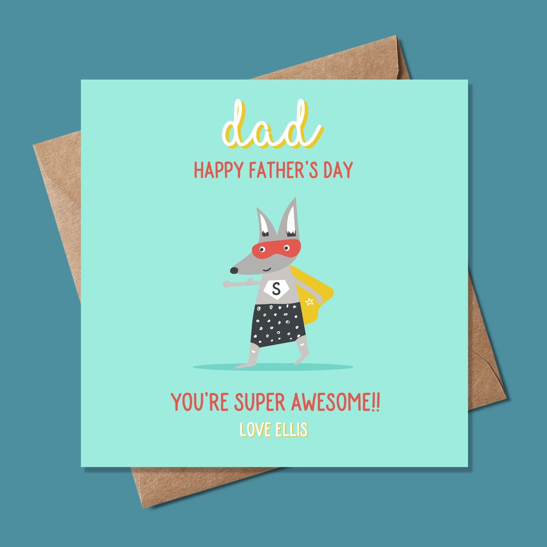 Etsy Fathers Day Card