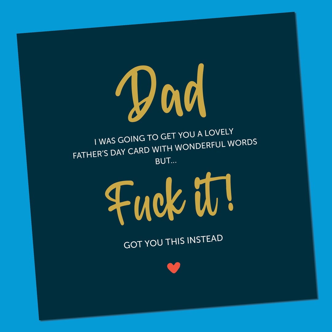Fathers Day Card Funny Fathers Day Card Funny Card Fathers Day Card