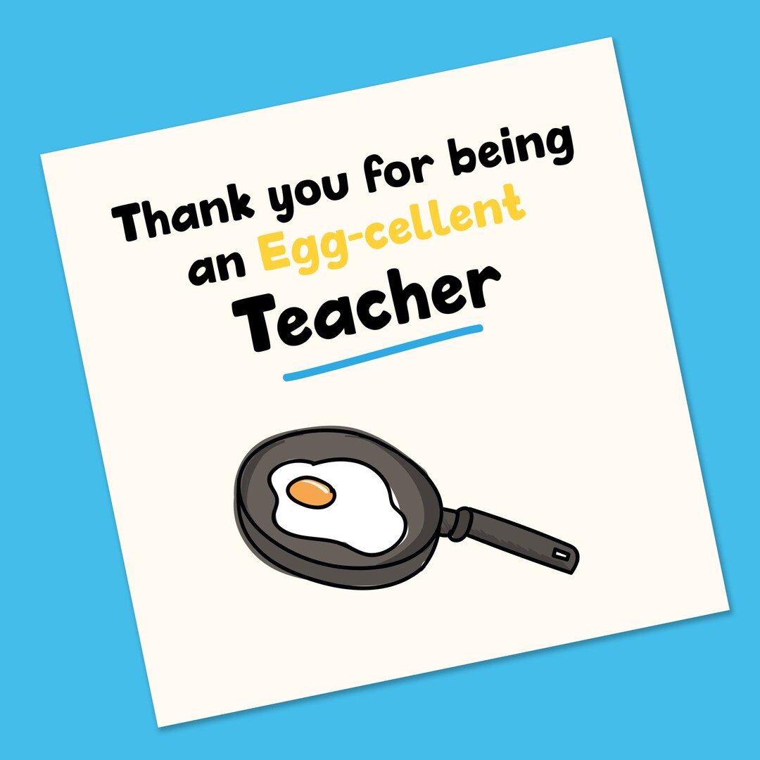Funny Teacher Card, Thank You Teacher Card, Personalised Teacher Card ...