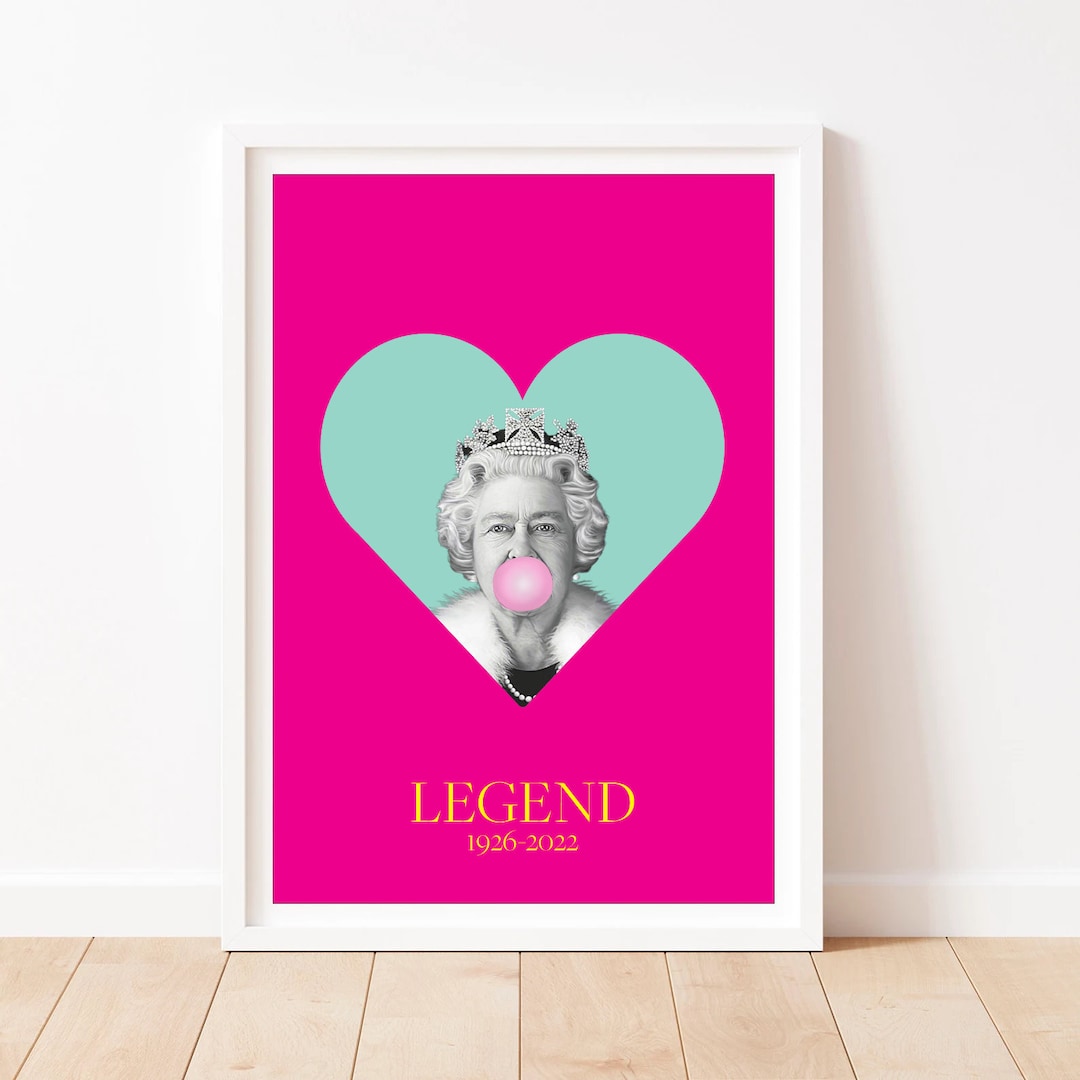 Queen Elizabeth Print Queen Elizabeth Platinum Jubilee Art - Etsy