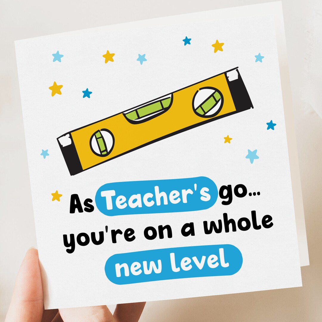 Funny Teacher Card, Thank You Teacher Card, Personalised Teacher Card ...