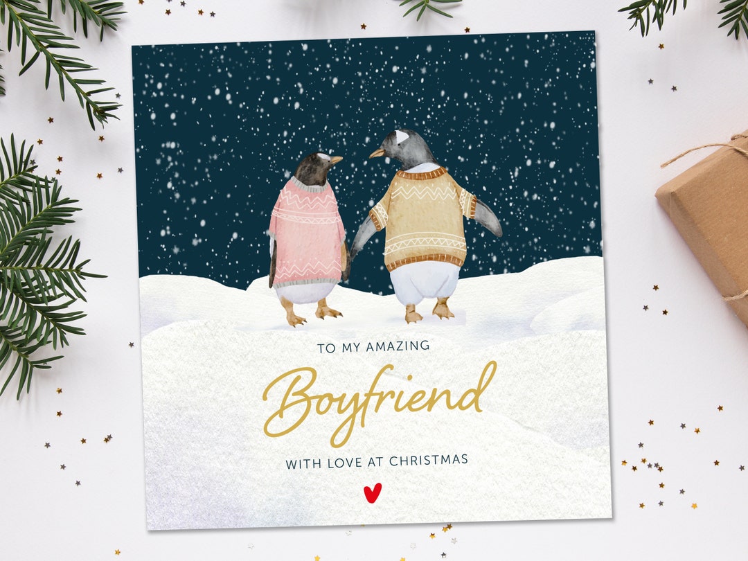 Christmas Card for Boyfriend | Boyfriend Christmas Card | Boyfriend ...