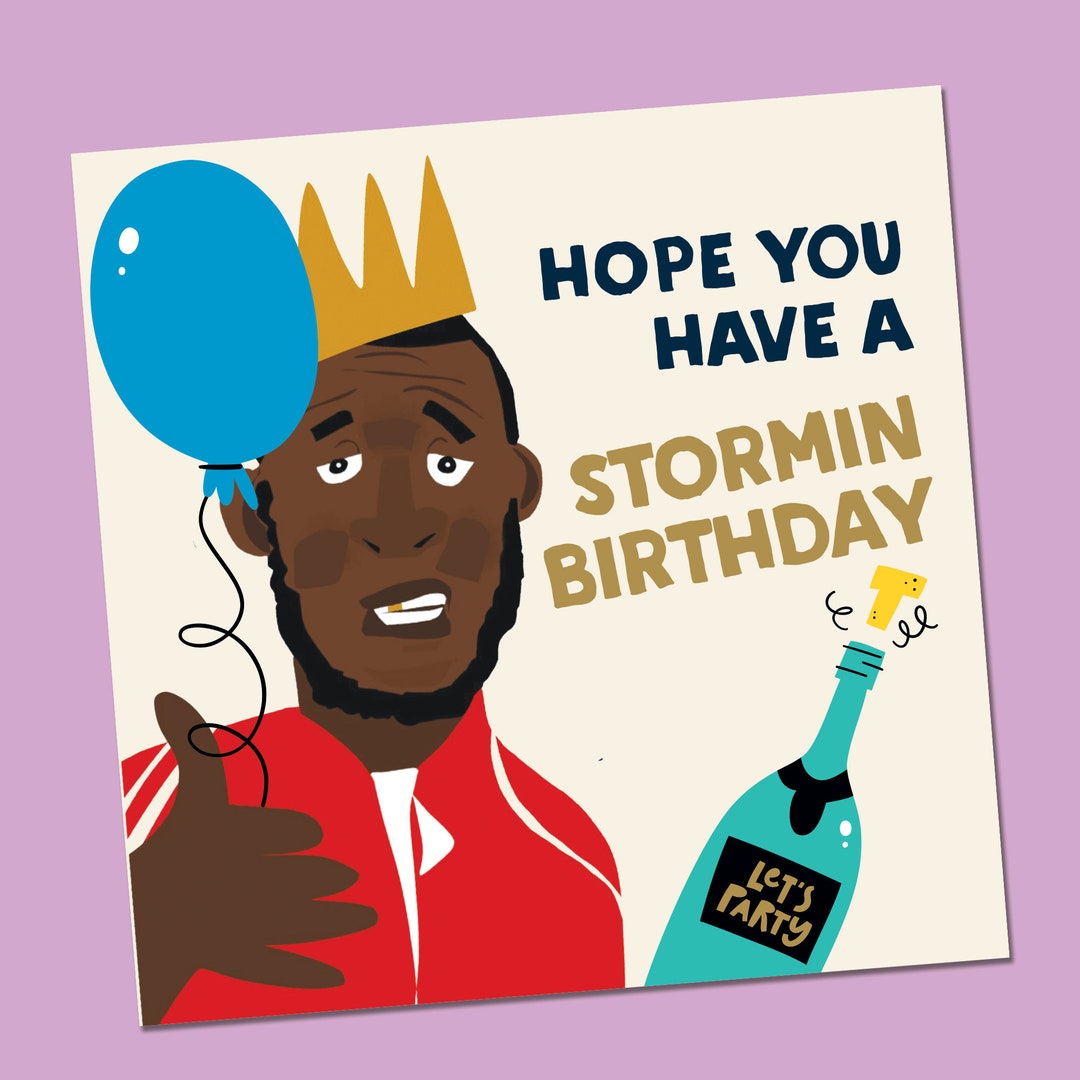 Funny Birthday Card, Stormzy Birthday Card, Stormzy Card, Meme Card ...